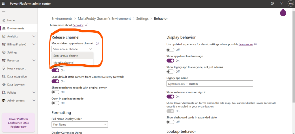 {How to} enable new features release channel selector on Power Platform ...